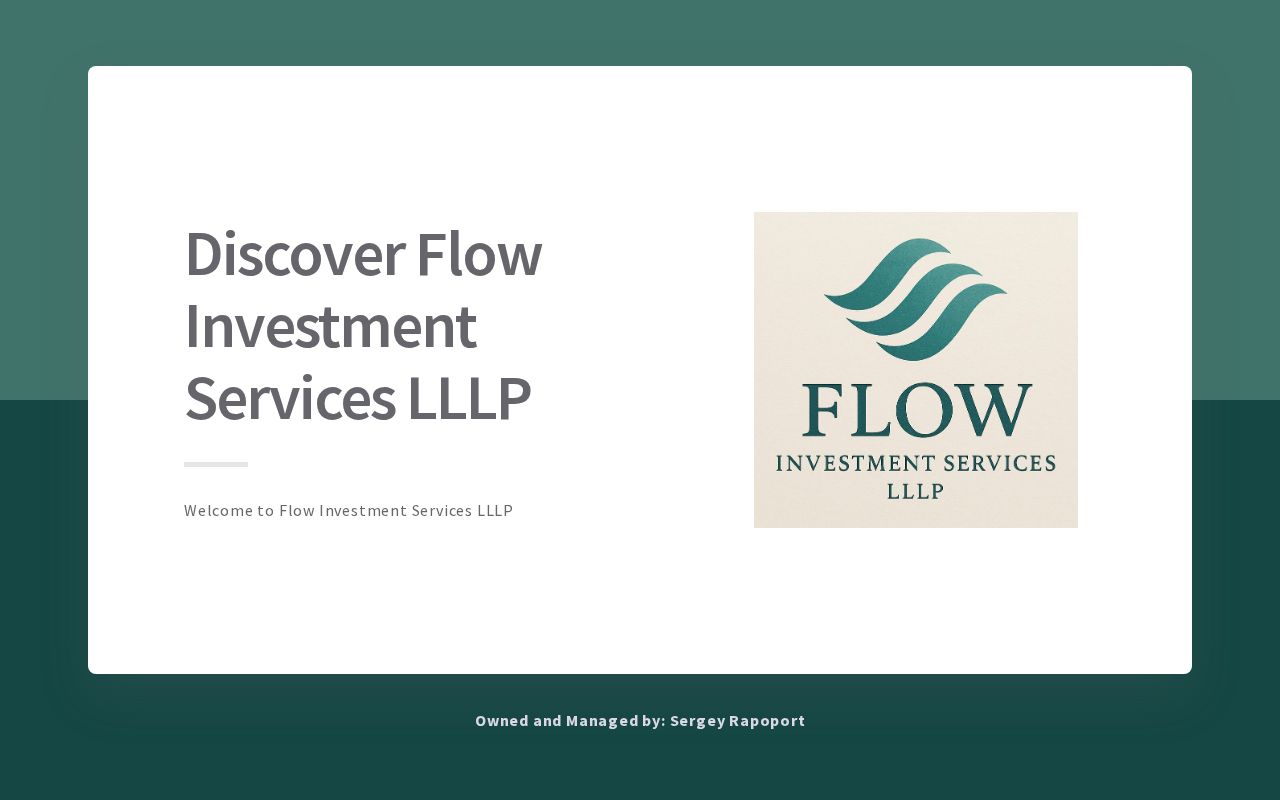 Discover Flow Investment Services LLLP